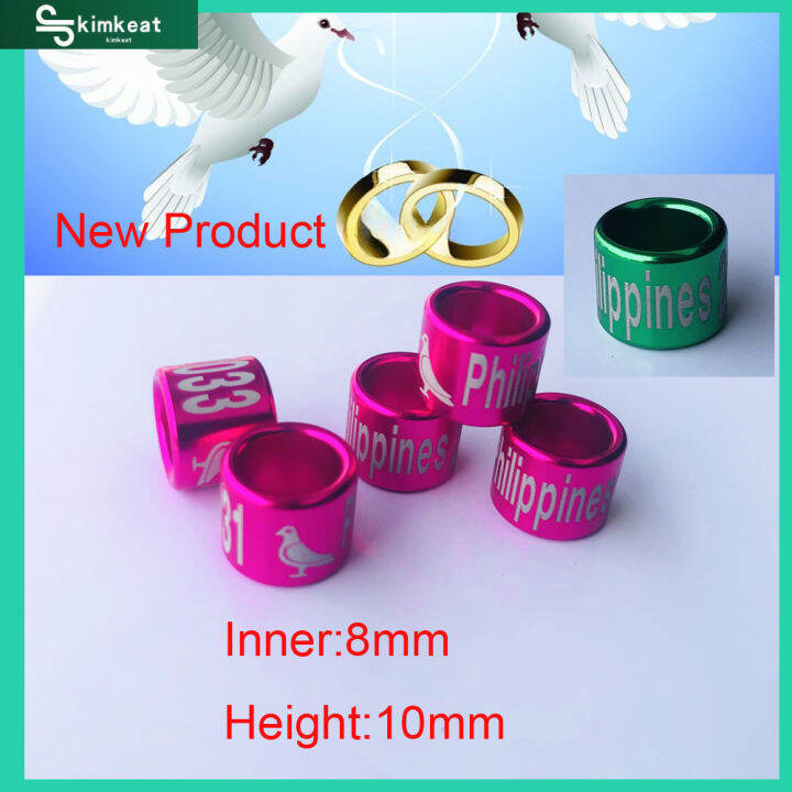PHA ring 2023 2024 Pigeon ring pink Aluminium Bird Dove Racing Pigeon ...