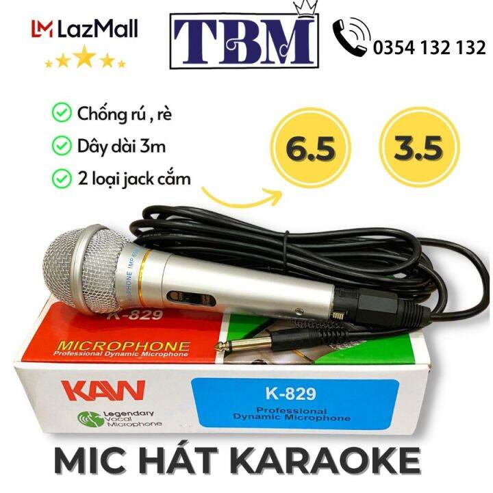 Mic hát Karaoke - Micro Karaoke KAW K-829 Xịn Hơn Cả Mic XingmaAk-319 ...