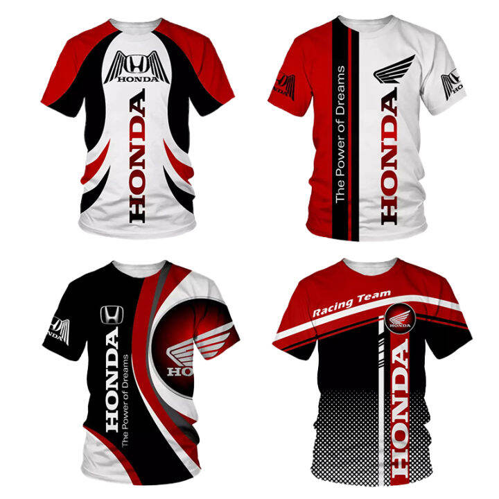 Honda Car Logo Motorcycles Jerseys Short Sleeve Quick-drying Fashion ...