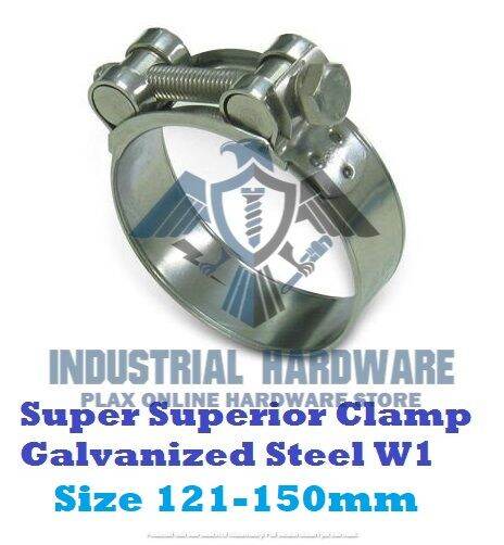 Super Heavy Duty Superior Clamp Galvanized Steel W1 Hose Clamp Hose ...
