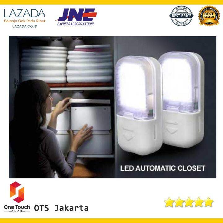 Lampu Lemari Sensor Otomatis LED Automatic Closet Lampu Otomatis ...