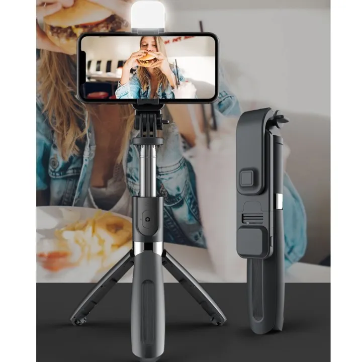 Selfie Stick Tripod Extendable Bluetooth Monopad Selfie Stick With