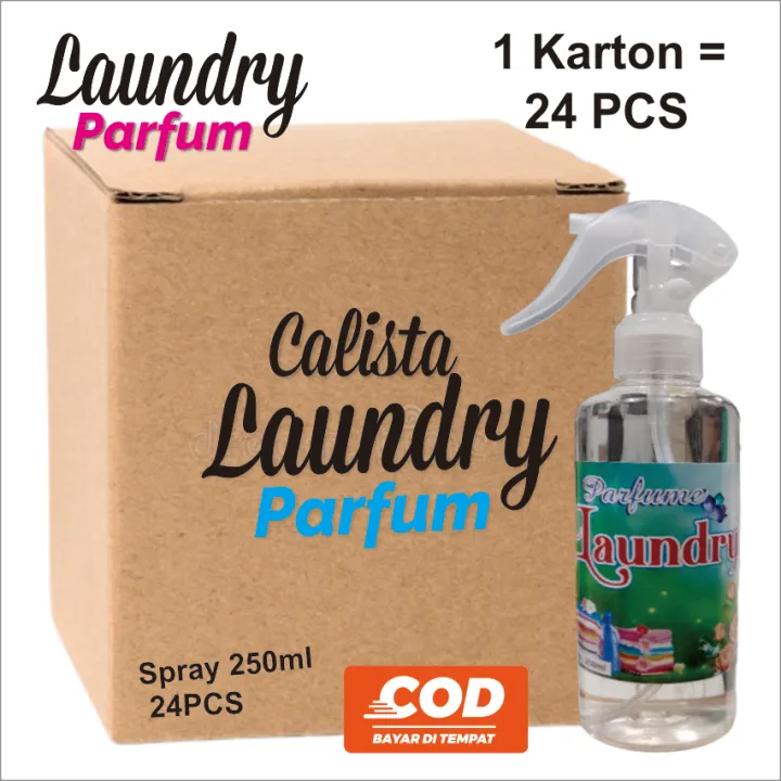 (COD) 1 Karton Parfum Laundry Spray Aroma Calista 250ml = 24Pcs ...