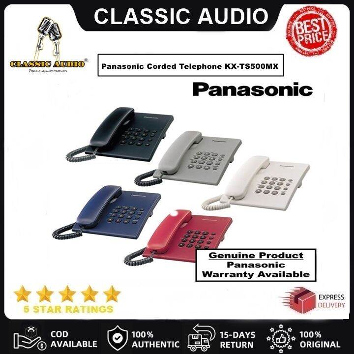Panasonic Corded Telephone By Classic Audio- KX-TS500MX | Lazada PH