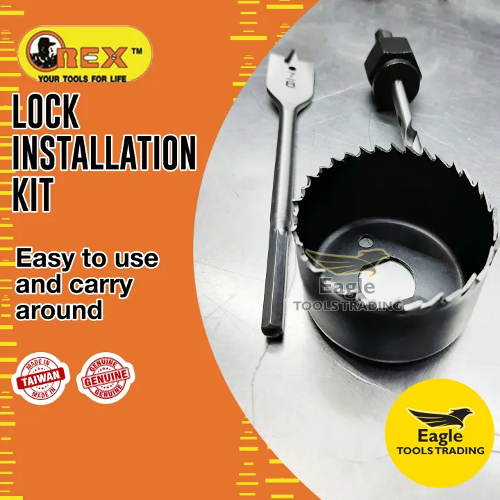 Orex Lock Installation Kit for Wood Doors | Lazada PH