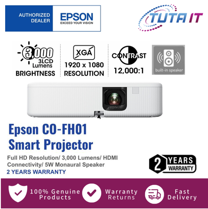 Epson CO-FH01 / CO-FH02 Full HD Smart Projector (V11HA84052 ...