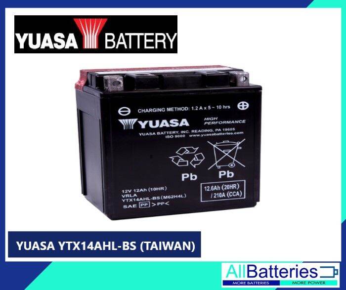 YUASA YTX14AHL-BS (TAIWAN) | Lazada PH