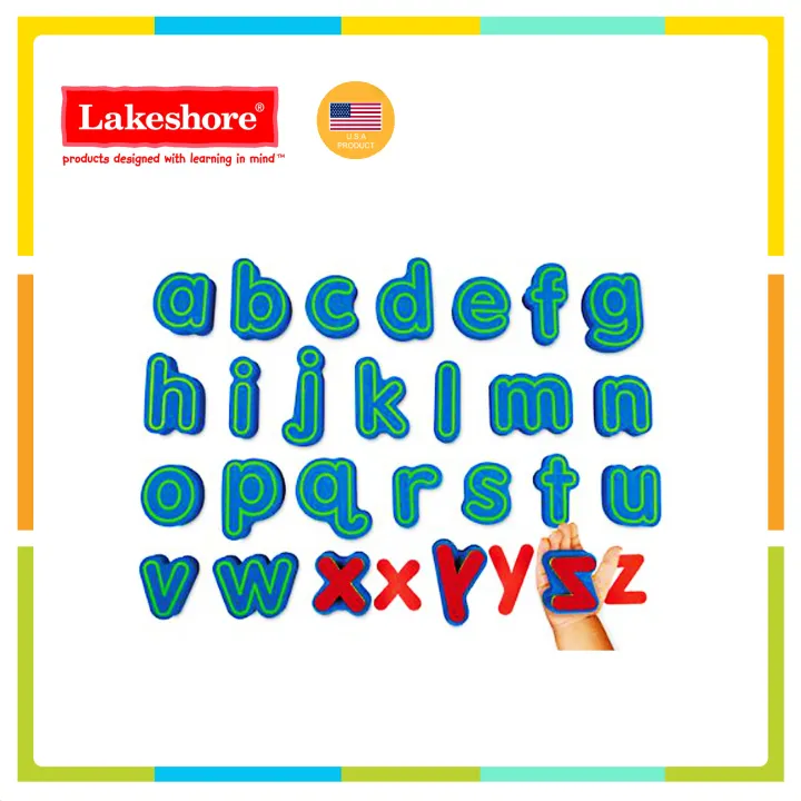 Lakeshore Lowercase Alphabet Giant Stampers (Blue/Green) | Lazada PH