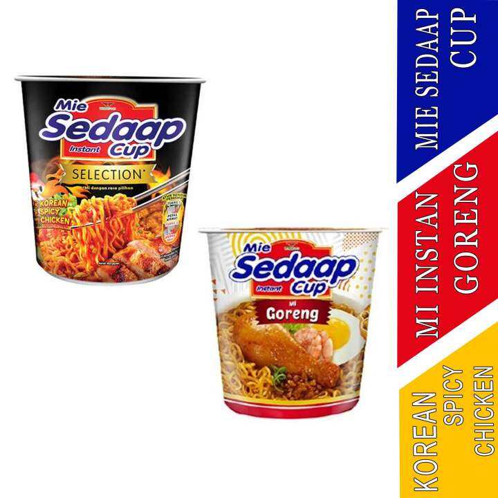 SEDAP CUP- MIE SEDAAP- CUP 2 VARIAN RASA MIE GORENG | Lazada Indonesia