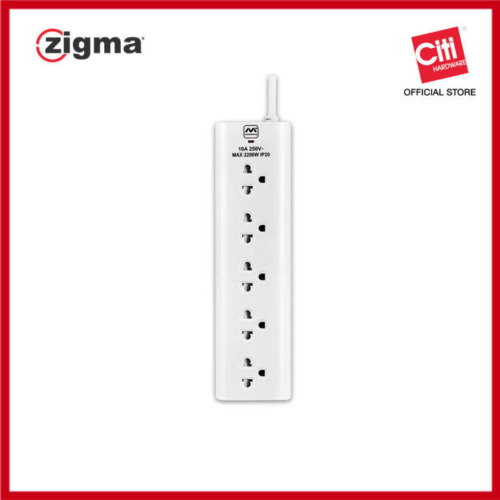 Zigma Extension Wire 5 Gang and 2 Meter Cable | Lazada PH