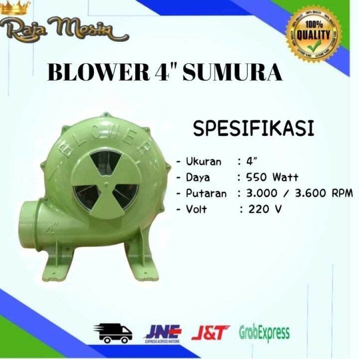 SUMURA Blower Keong Blower Angin Blower Udara Blower Elektrik 4 Inch ...