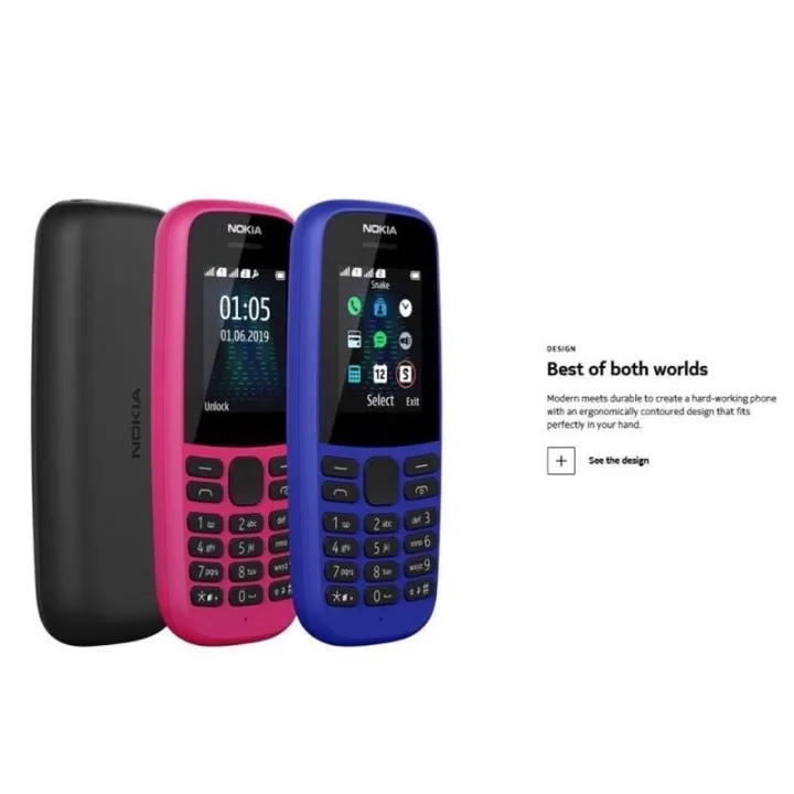 Nokia 105 Cellphone keypad Dual sim easy to use | Lazada PH