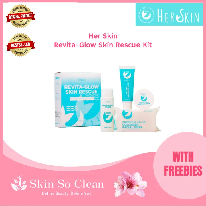 SKIN SO CLEAN HER SKIN Revita-Glow Skin Rescue Kit HerSkin Rejuvenating ...
