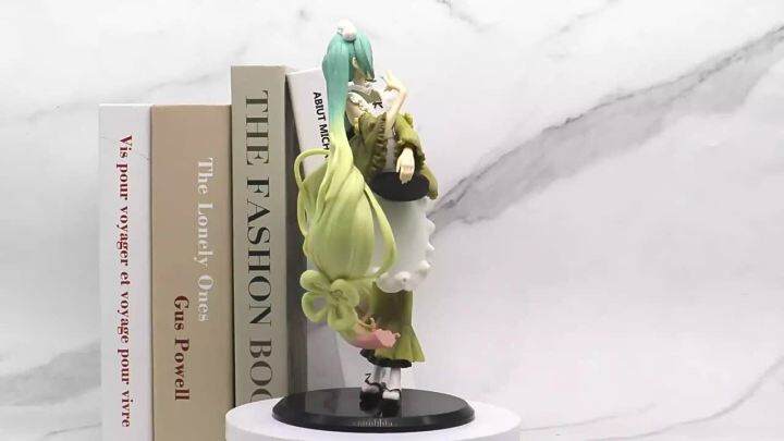 อุปกรณ์ต่อพ่วงแอนิเมชั่นสองมิติ โมเดลรูปมือ Hatsune Miku Matcha Buffy ของตกแต่งเดสก์ท็อปตุ๊กตา ...