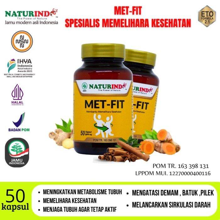 OBAT IMUN METABOLISME DAYA TAHAN TUBUH ANAK DAN DEWASA MET-FIT | Lazada ...