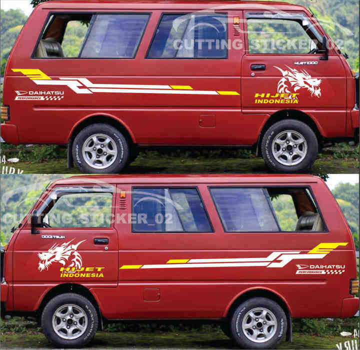 STICKER MOBIL DAIHATSU HIJET STICKER LIST MOBIL HIJET KEREN | Lazada ...