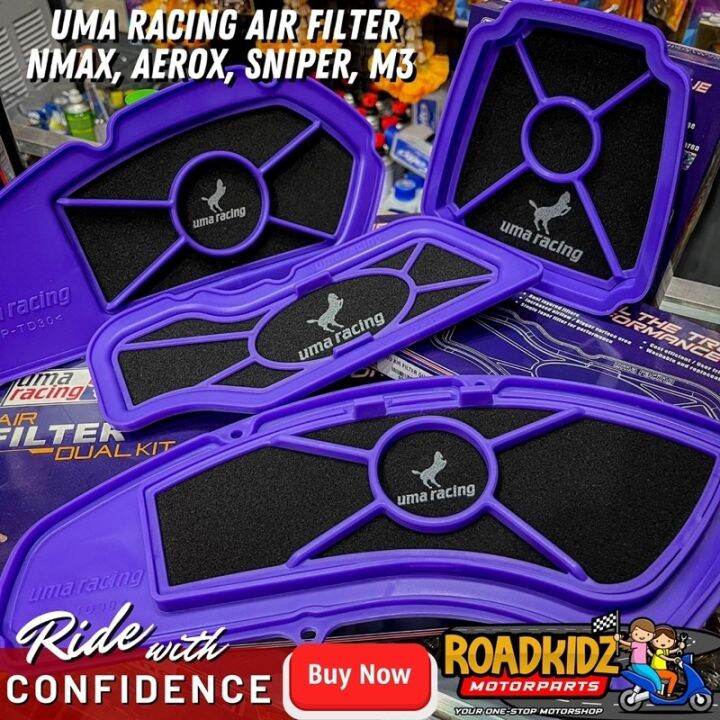 UMA RACING AIR FILTER FOR MIO I 125 AEROX NMAX SNIPER 150 | Lazada PH