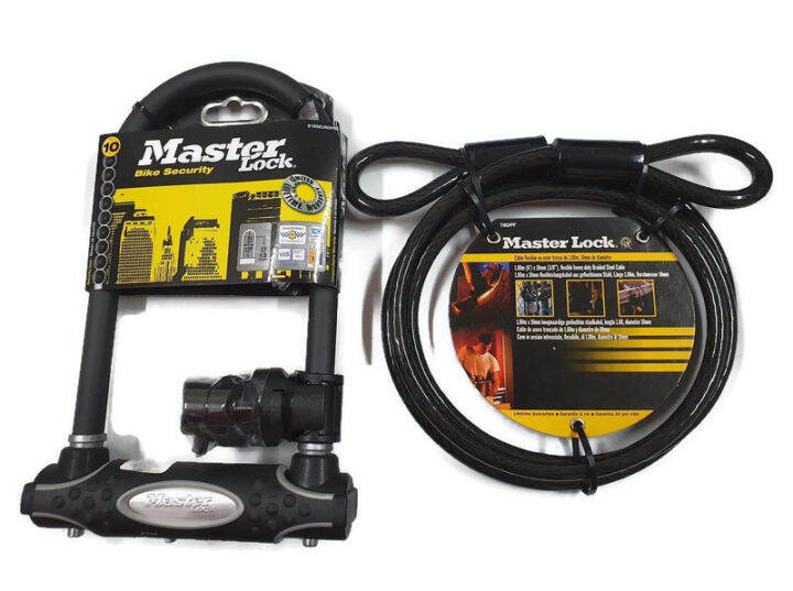 Master ULOCK level 10 and Master 6ft braided steel looped end cable ...