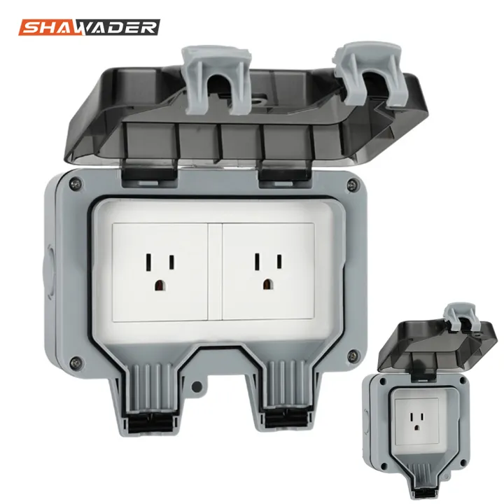 Outdoor Wall Sockets US Outlet Plug Electrical 15A Power Outlets IP66 ...