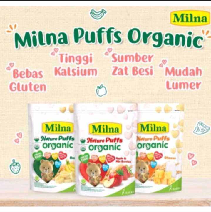 Milna Nature Puffs Organic Snack bayi | Lazada Indonesia