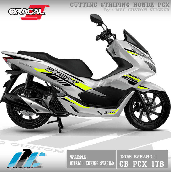 CB-PCX-17 PCX PUTIH - CUTTING STICKER PCX - STRIPING CUTTING PCX PUTIH ...