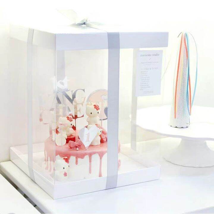 TRANSPARENT TALL CAKE BOX 1PC | Lazada PH