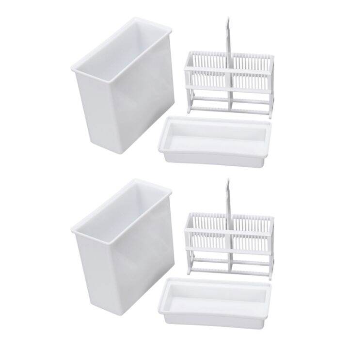 2 In 1 White 48 Pieces Microscope Slides Staining Rack Dish Set | Lazada PH