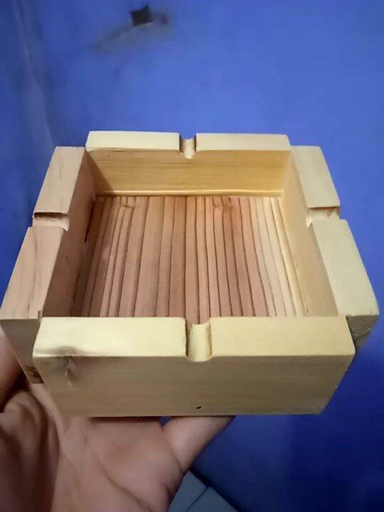 Asbak unik kayu jati belanda asbak rokok unik besar | Lazada Indonesia