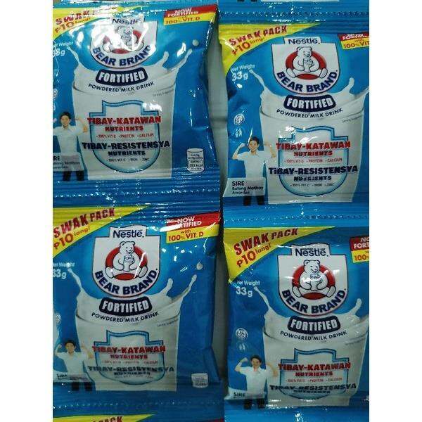BEAR BRAND FORTIFIED POWDERED MILK DRINK (33g x 8 sachets) | Lazada PH