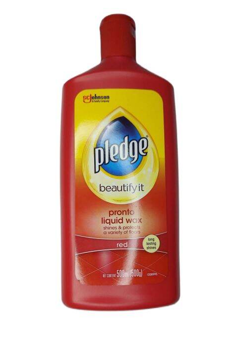 PLEDGE PRONTO LIQUID WAX RED (500 ML) | Lazada PH