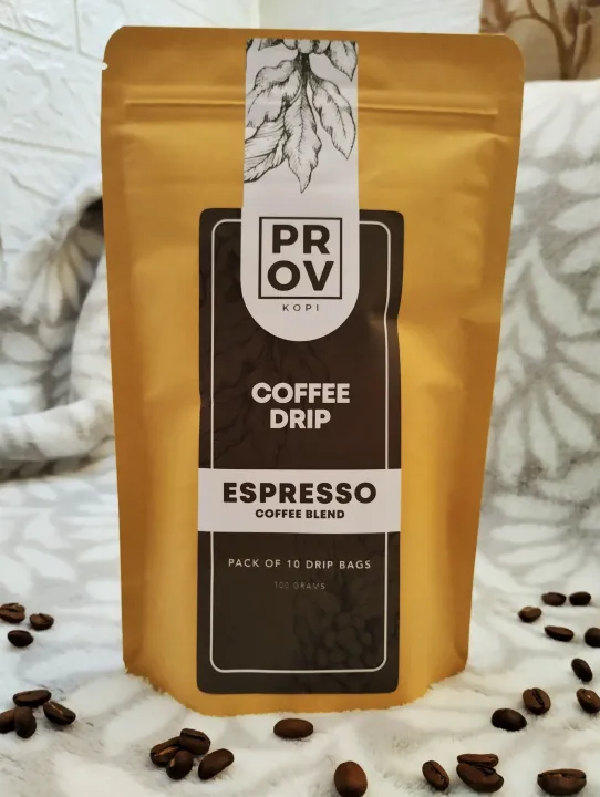Espresso Coffee Blend (Pack of 10 Drip Bags) 100 Grams | Organic Coffee ...
