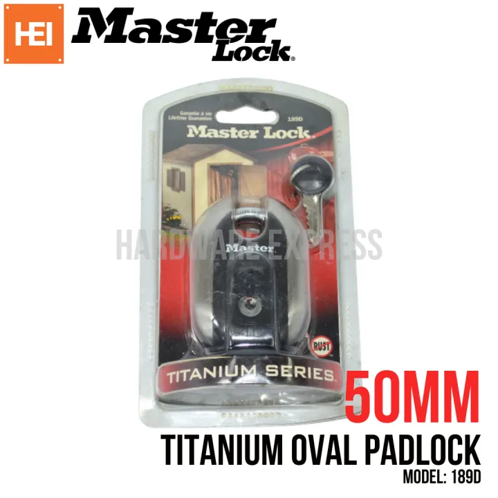 Master Lock Oval Padlock Titanium Series 50mm 189D / 60mm 190D | Lazada PH