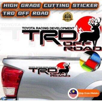 [READYSTOCK]TOYOTA HILUX TRD OFF ROAD BODY STICKER Green[Reflective ...