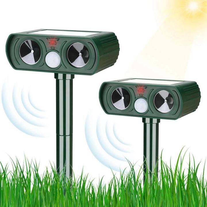 PREST Yard Weatherproof Solar Powered Ultrasonic Waterproof Squirrel ...