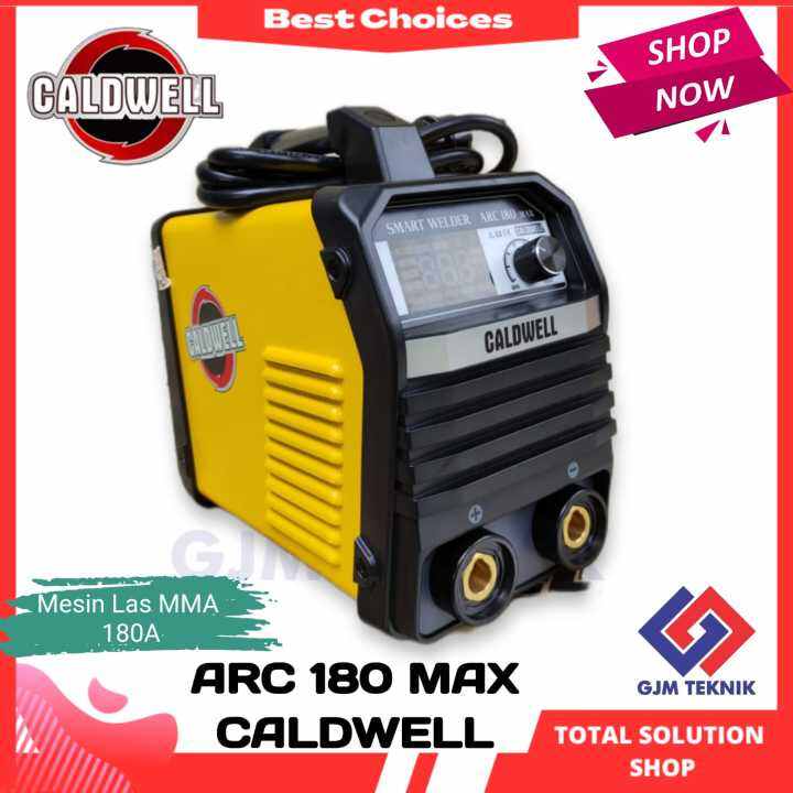 SMART WELDER/MESIN LAS CALDWELL ARC 180 MAX-PENGATURAN AMPER DIGITAL ...