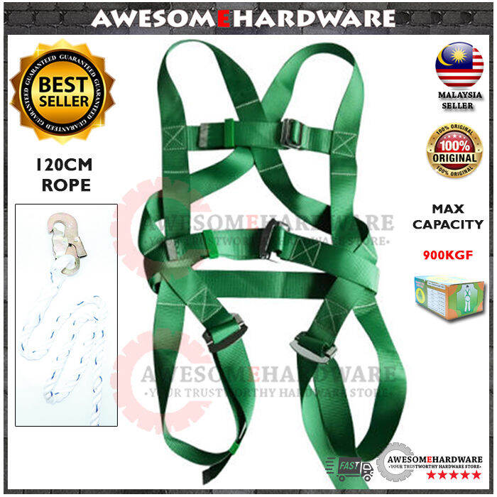 (FULL BODY) PARACHUTE TYPE SAFETY BELT FULL BODY HARNESS WITH LARGE D ...