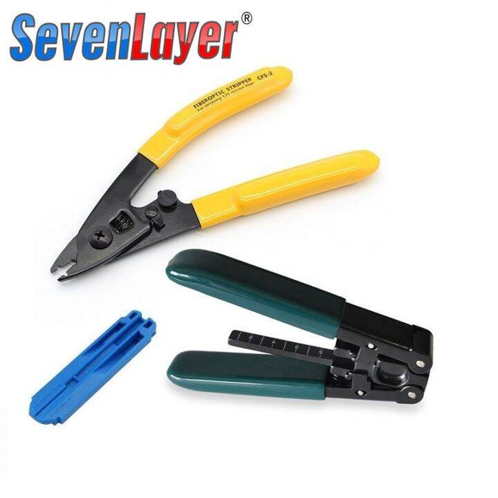 3 IN 1 FTTH Splice fiber optic tool kits Covered wire Fibre stripping ...