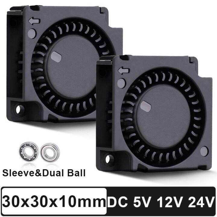 10g/Pieces Gdstime 30x30x10mm Blower Fan Dual Ball Bearing DC 5V 12V 24V 30mm 3010 Turbo Blower ...