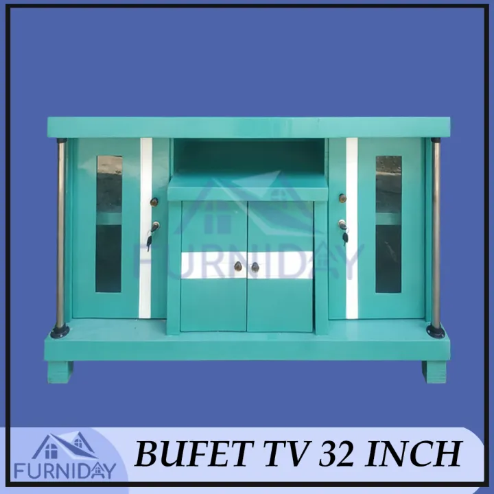 BUFET TV - BUFFET TV PENDEK - MEJA TV LED 32 INCH - BUFET TV MINIMALIS ...