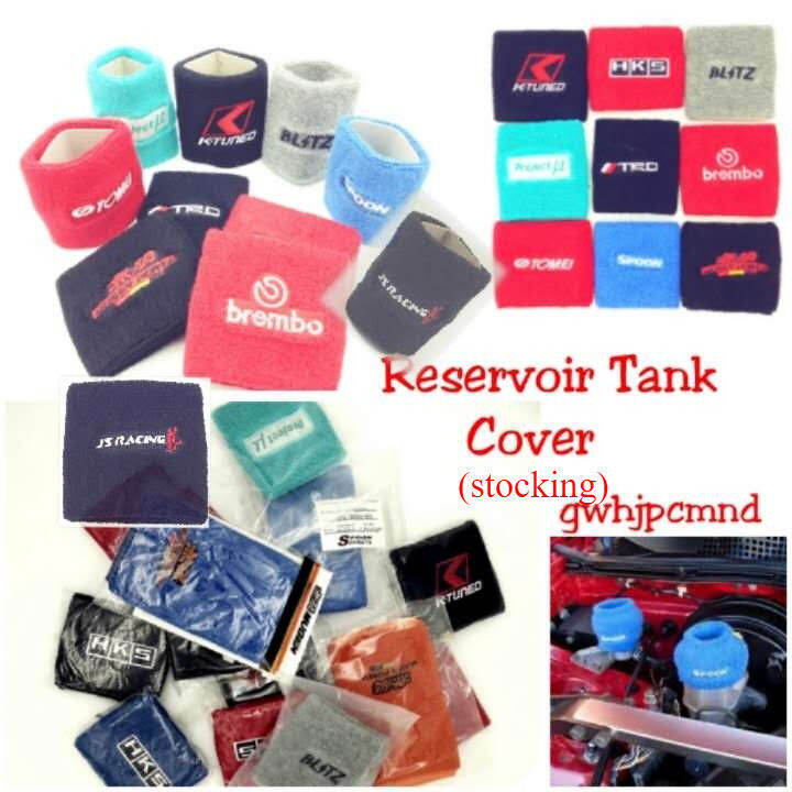 RACING RESERVOIR TANK COVER OIL TANK COVER RESERVOIR FABRIC SOCK STOKIN ...