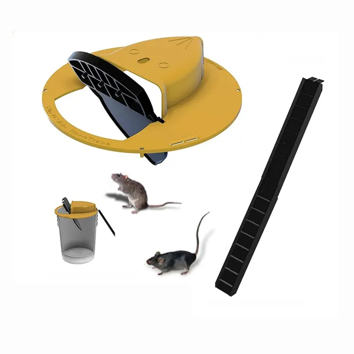 MOUSE TRAP002 - Plastic Mouse Trap Reusable Smart Flip and Slide Bucket ...