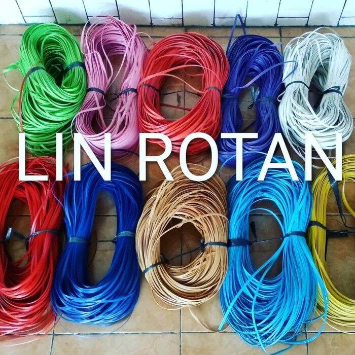 bahan rattan tali rotan warna rotan banyak warna beli 10kg gratis ...