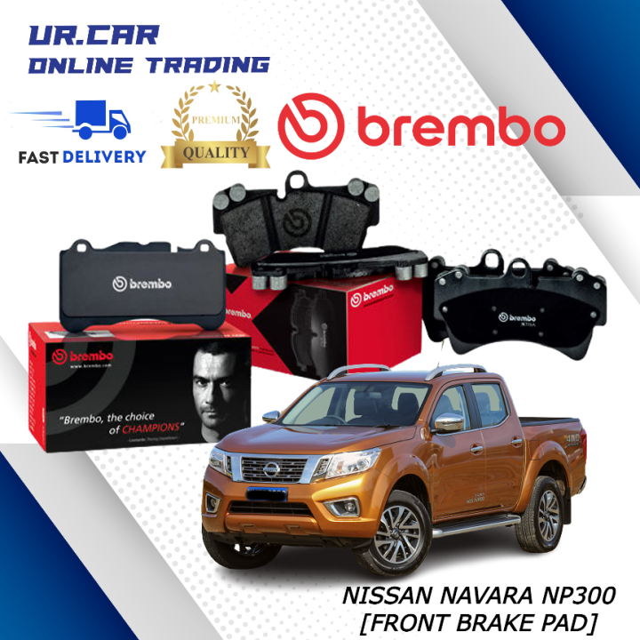 BREMBO NISSAN NAVARA NP300 BRAKE PAD FRONT (DEPAN) 100% ORIGINAL BREMBO ...