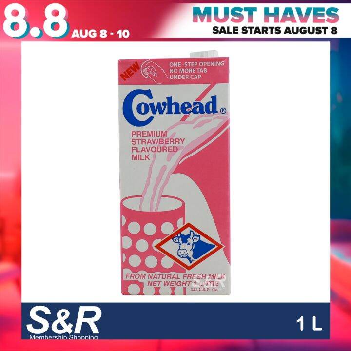 AJDL sellLKUINAHD Cowhead Premium Strawberry Flavored Milk 1L | Lazada PH