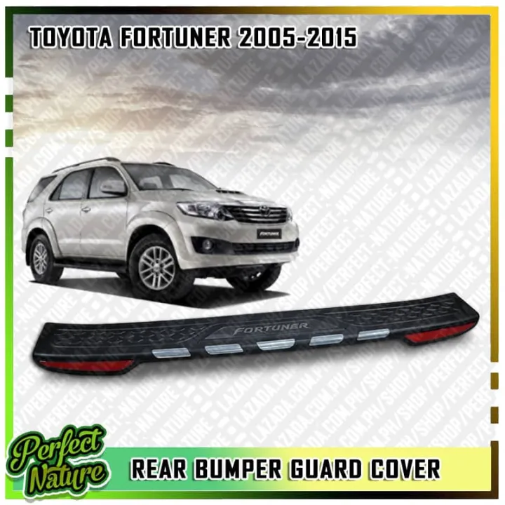 ( PN ) TOYOTA FORTUNER 2005 to 2015 Rear Bumper Guard Protector Rear ...