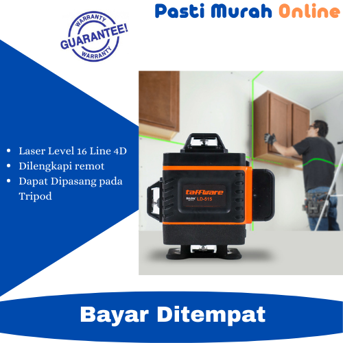 Mesin Self Leveling Laser 4D 16 Line with Remote Hilda Laser Siku Hijau ...