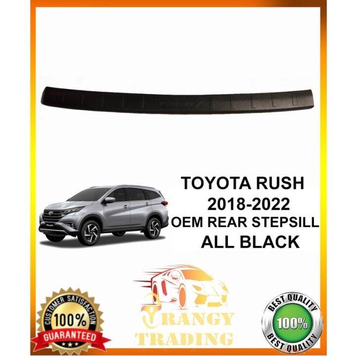 Toyota Rush 2018 to 2023 OEM Rear stepsill All Black 2019 2020 2021 ...