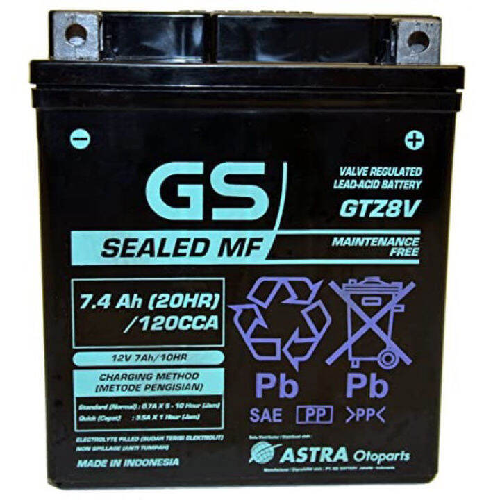 GS Battery GTZ8V PCX / XMAX / R3 / KLX 150 / VESPA | Lazada PH
