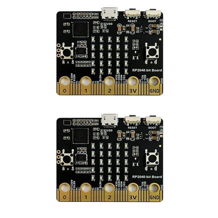 2PCS for Raspberry Pi PICO RP2040 Bit Motherboard Compatible with BBC Microbit Shape Python ...