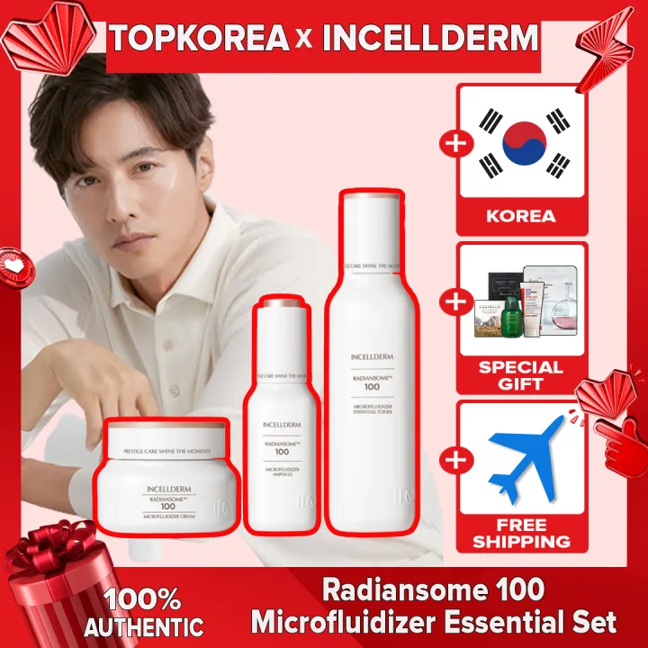 ★INCELLDERM★Radiansome™100 Microfluidizer Essential Toner / Ampoule / Cream / TOPKOREA ...